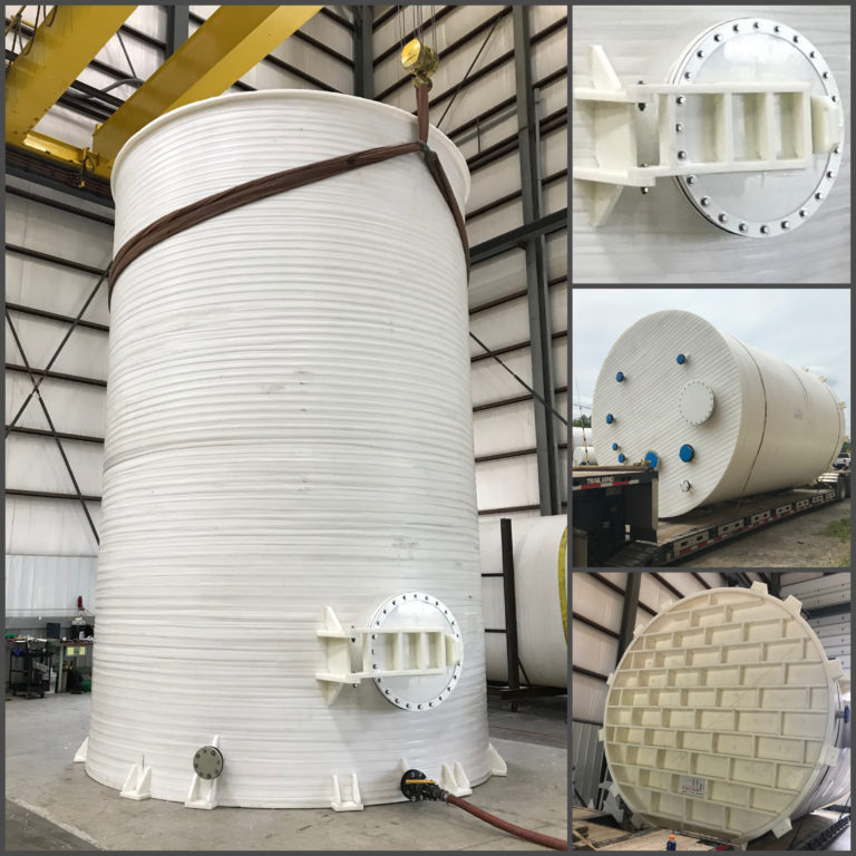 20,000 GAL Slope Bottom PP Tank - Houston Polytank