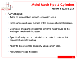 Metal Mesh Pipes - Houston Polytank